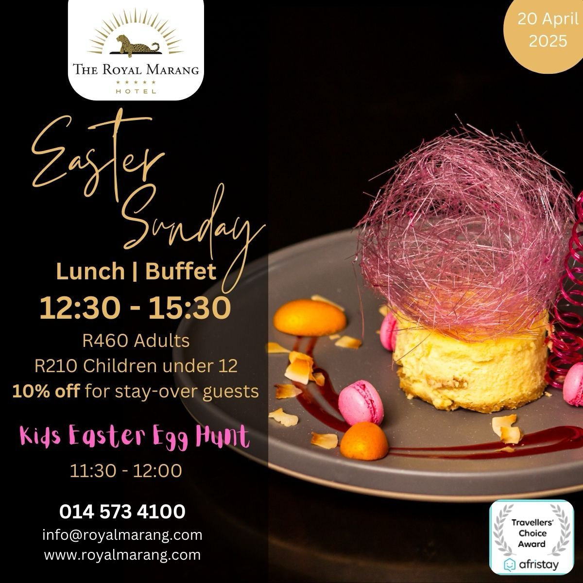Easter Sunday Buffet & Egg Hunt at The Royal Marang Hotel – Book Your ...